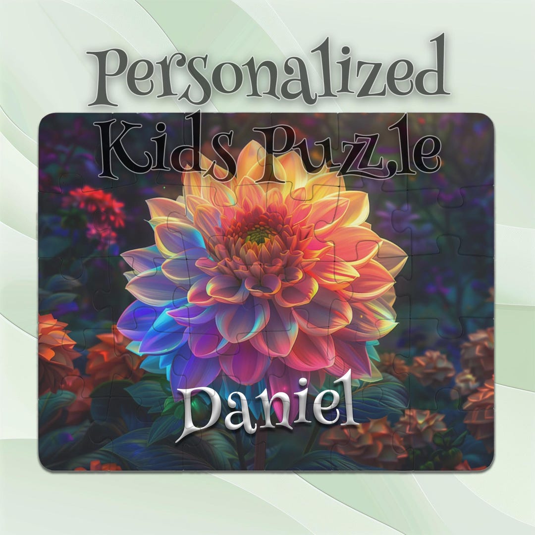 Personalized Dahlia Puzzle for Kids – Learning Made Fun – Inspires ...