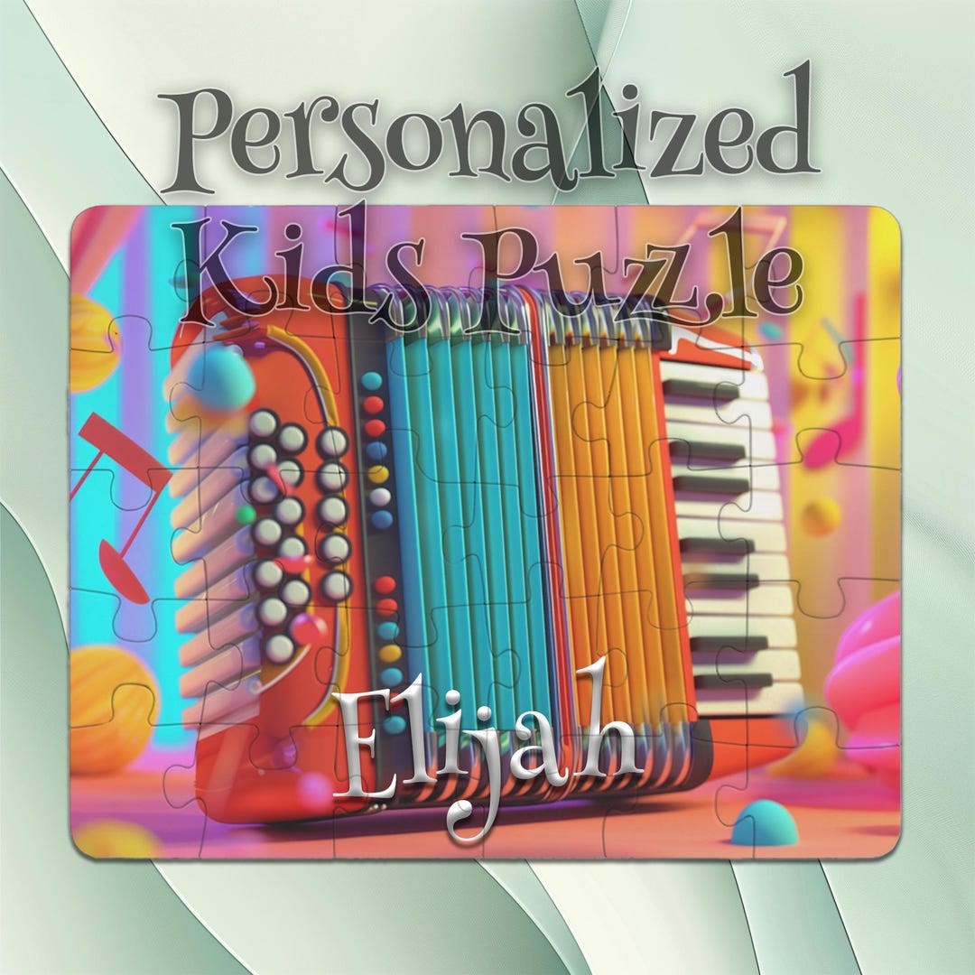 Personalized Accordion Puzzle for Kids – Toddler-friendly Toy – STEM ...