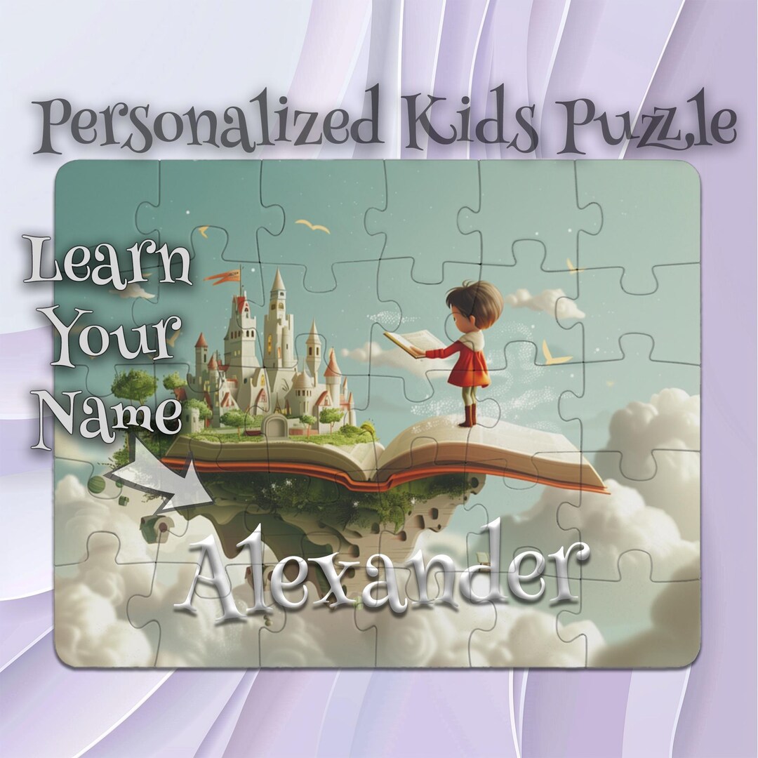 Personalized Storybook Puzzle for Kids – Toddler-friendly Toy – Early ...
