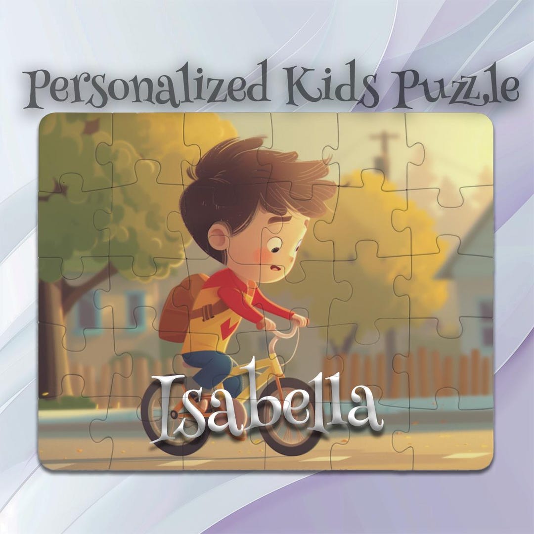 Personalized Bike Puzzle for Kids Kids Gift Personalized Keepsake ...