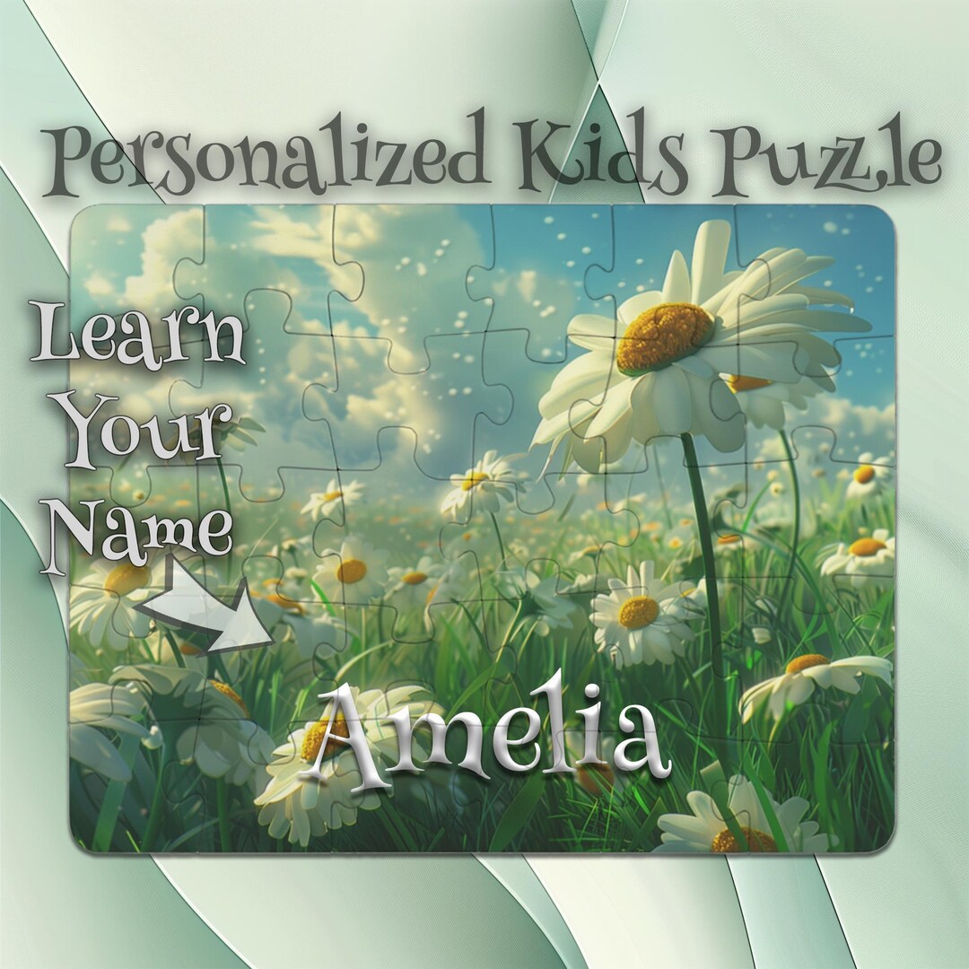 Personalized Daisy Puzzle for Kids – Problem-solving Puzzle – Easy-grip ...