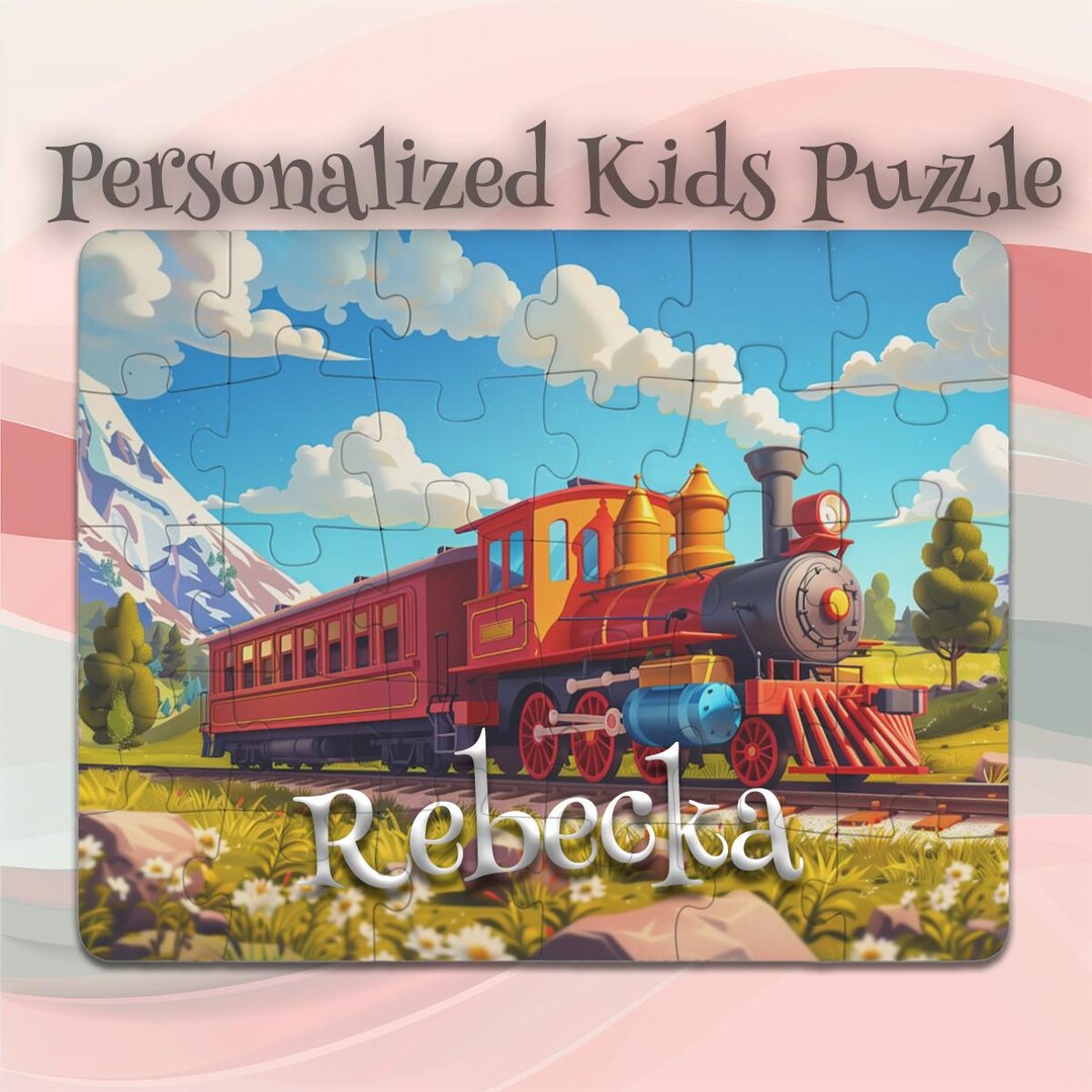 Personalized Train Puzzle for Kids Custom Puzzle Problem-solving Toy ...