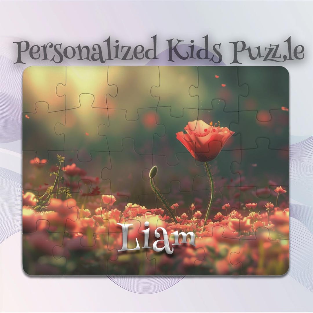 Personalized Poppy Puzzle for Kids Large Pieces Problem-solving Toy ...