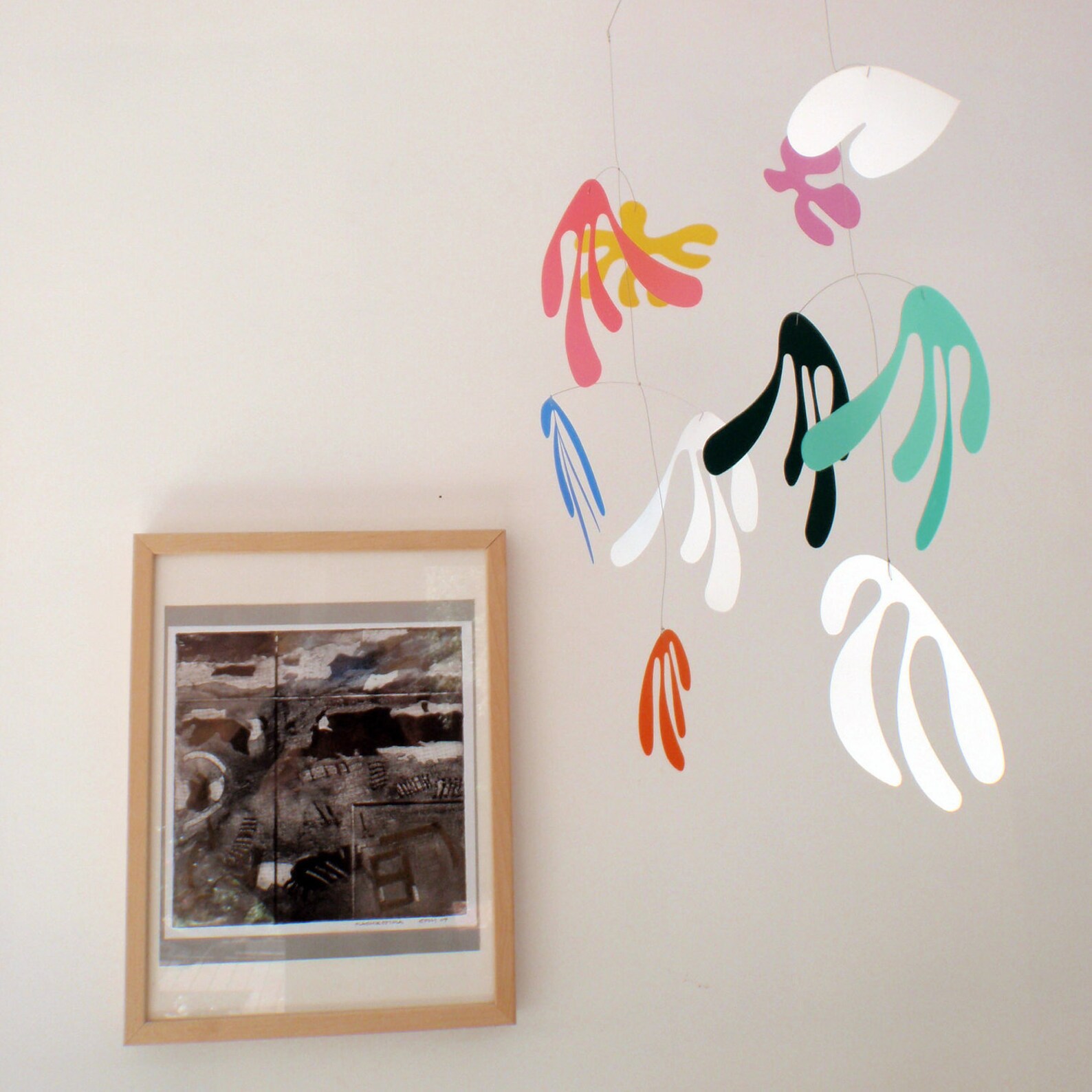 Marine Kinetic Mobile Rainbow With White Highlights Modern | Etsy