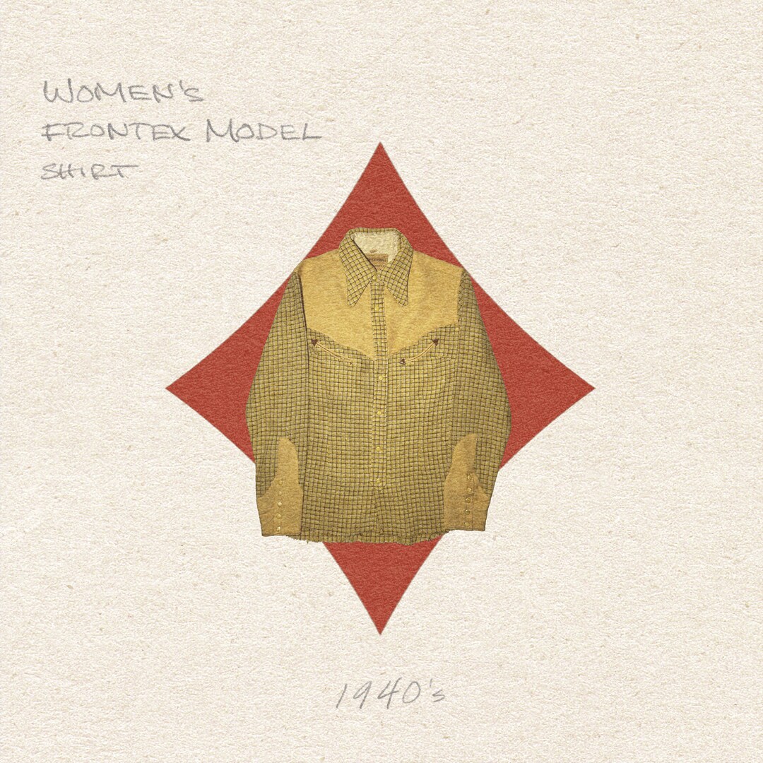 1940s Women’s Frontex Model Western Shirt - Etsy Australia