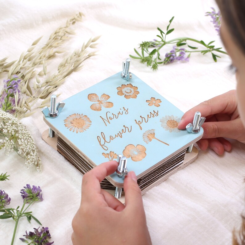 Wooden Flower Press - Kids Flower Press - Flower Girl Gift ...