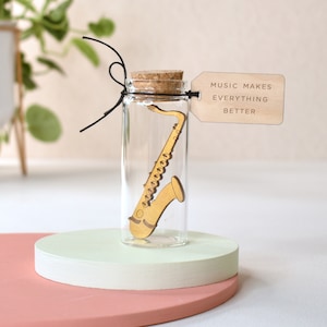 Saxophone Gift for Musician, Birthday Gift for Him, Personalised ...