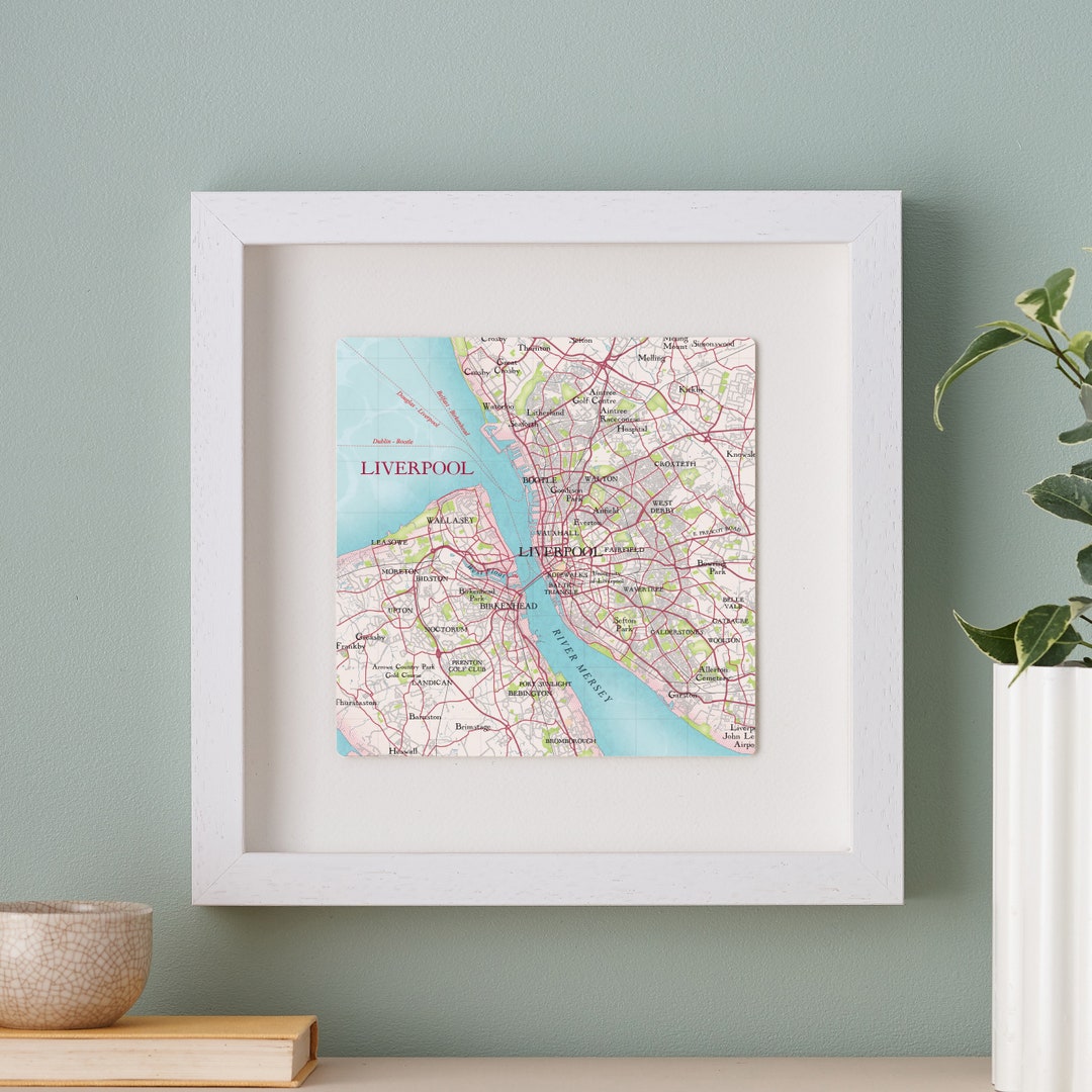 Liverpool Map Print, Wall Art, 3D Papercut Map, Travel Gift, Liverpool ...