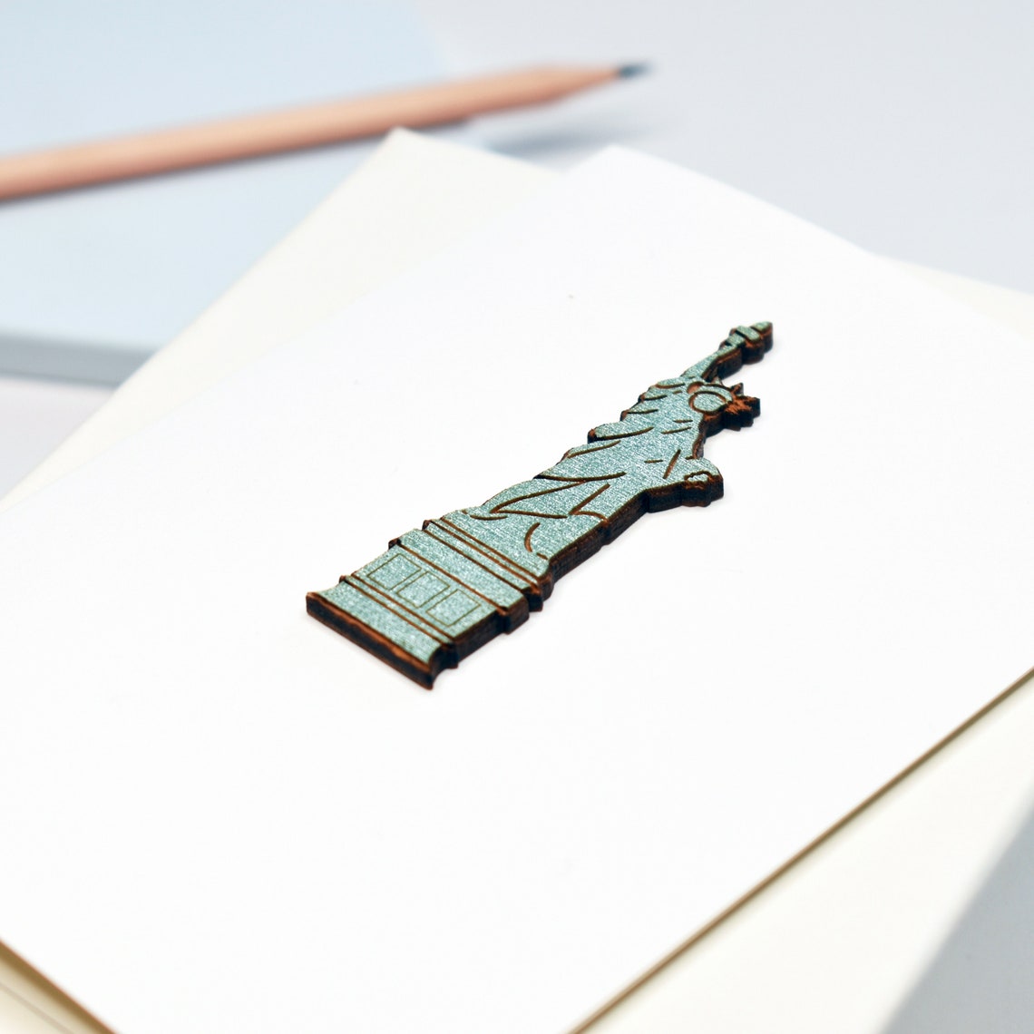 Statue of Liberty Card NYC Romantic Card for Her USA Travel - Etsy