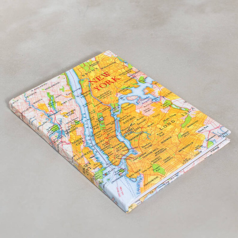 New York Journal Custom Map Journal Map Notebook - Etsy