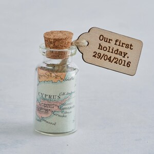 Map in A Bottle Keepsake - Personalised World Map Gift - Gift for A ...
