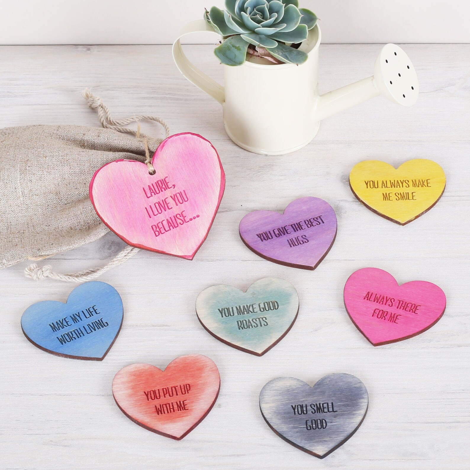 Message Keepsake Tokens Romantic Gift Love Message Tokens | Etsy