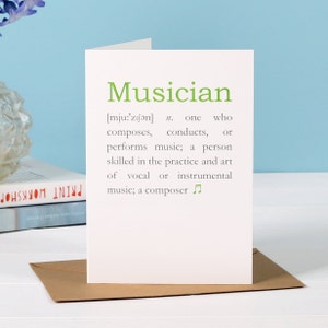 Musician Graduation or Birthday Greetings Card - Birthday Card for a ...