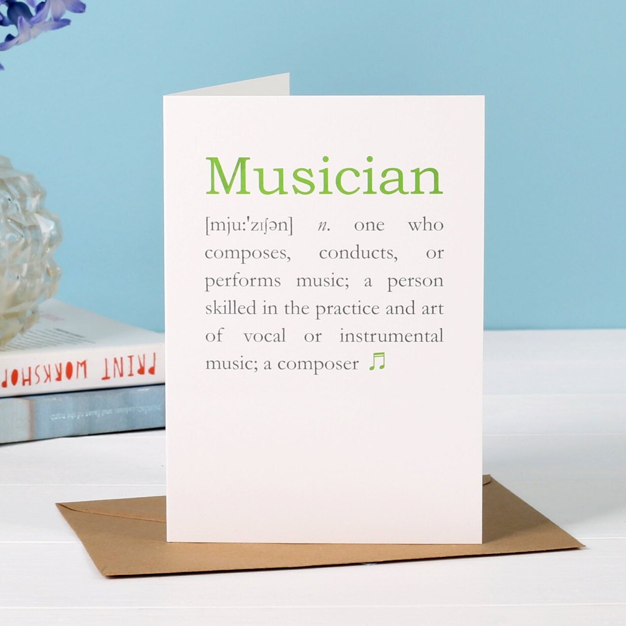 Musician Graduation or Birthday Greetings Card - Birthday Card for a ...