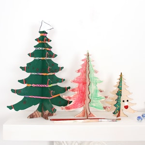 Craft DIY Christmas Trees - Festive Table Decorations - Kids Crafts ...
