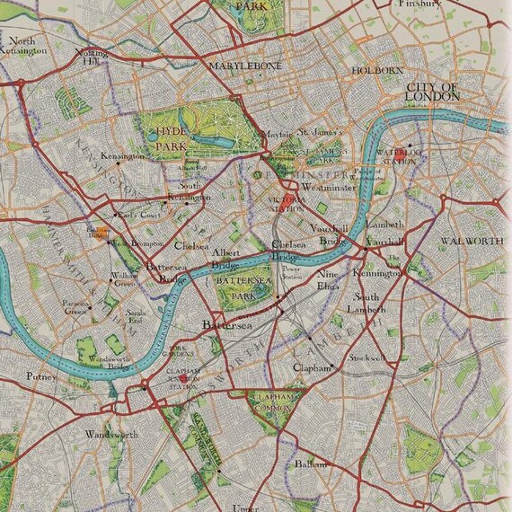 Battersea Park London Map