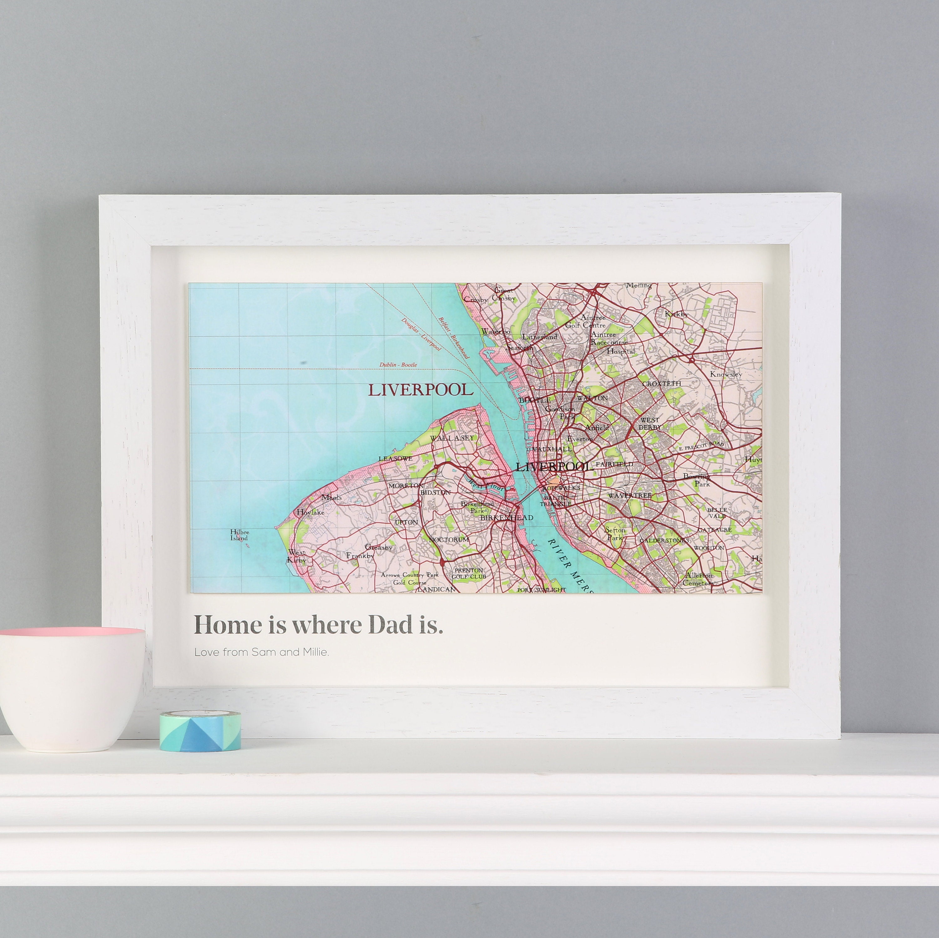 Personalized Custom Map Art Print - Vintage Map 3D Handmade Print ...