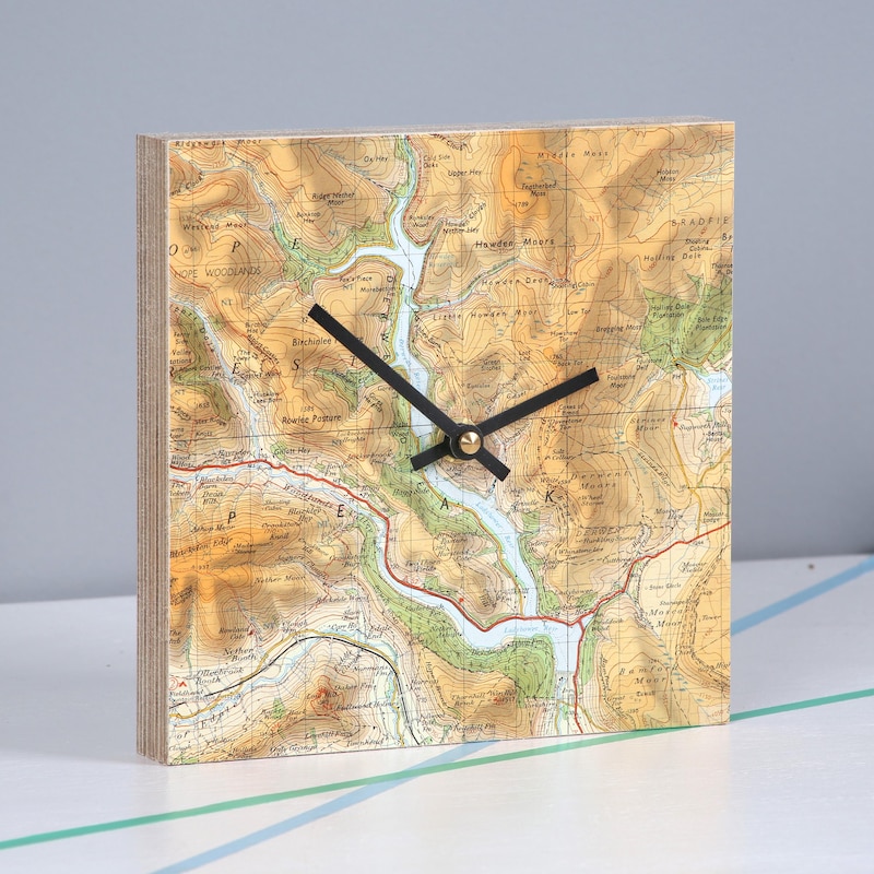World Map Wall Clock - Etsy