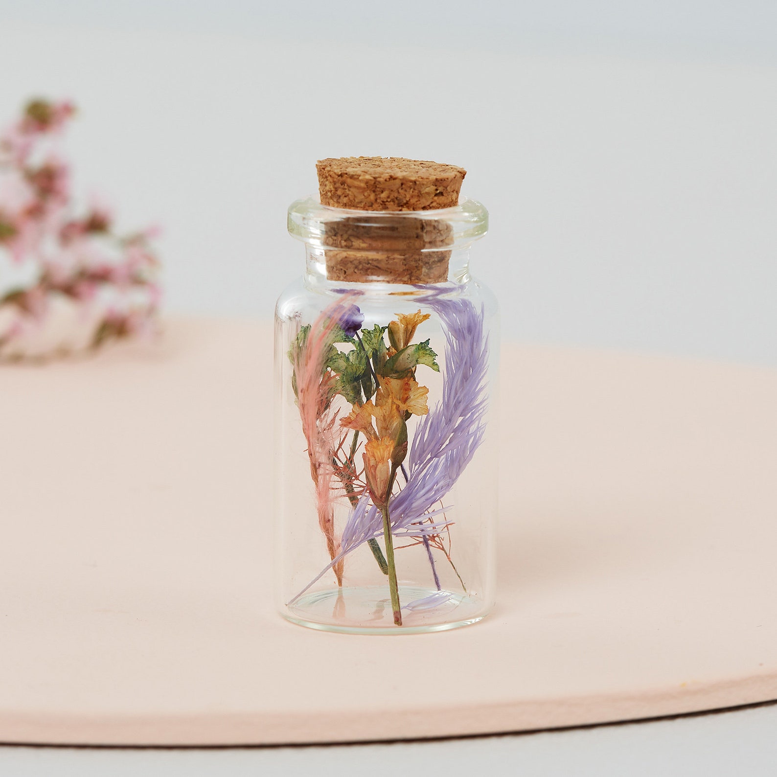 Personalised Dried Flower Gift, Dried Flower Arrangement Gift, Floral ...