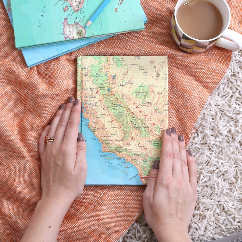 New York Journal Custom Map Journal Map Notebook - Etsy