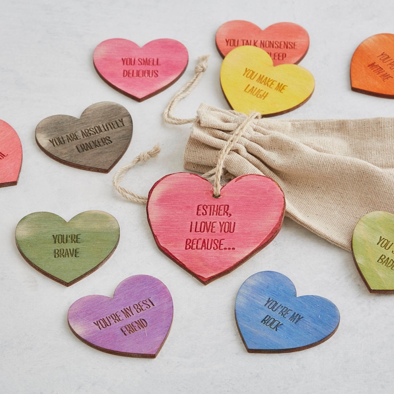 Message Keepsake Tokens Romantic Gift Love Message Tokens - Etsy