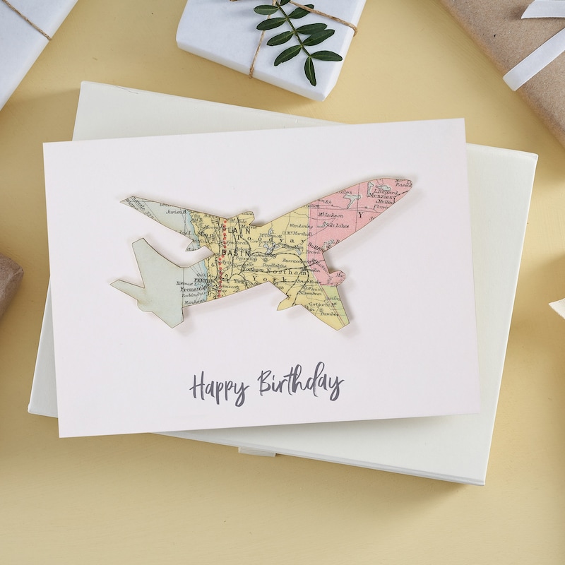 Airplane Card - Etsy