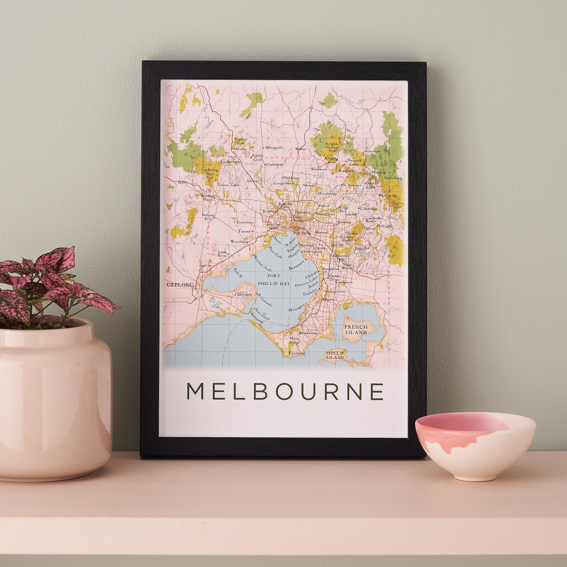 Melbourne Map Poster Melbourne Australia Map Print City Map - Etsy