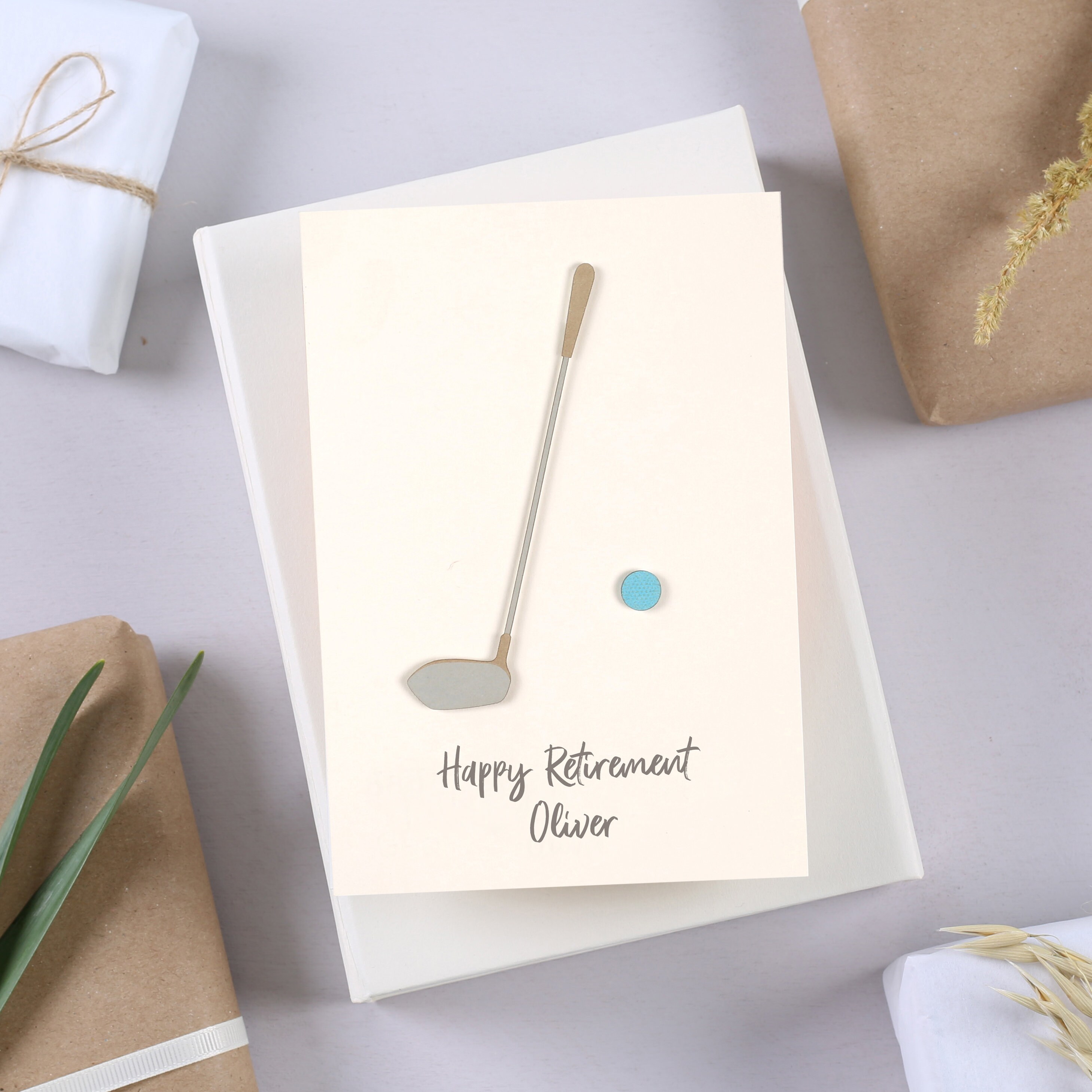 Retirement Golfers Card - Unique, Luxury Golfing Greeting Card for ...