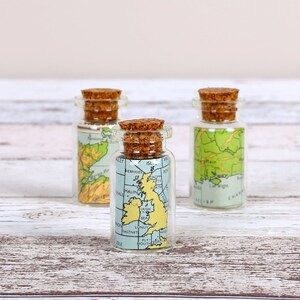 Map in A Bottle Keepsake - Personalised World Map Gift - Gift for A ...