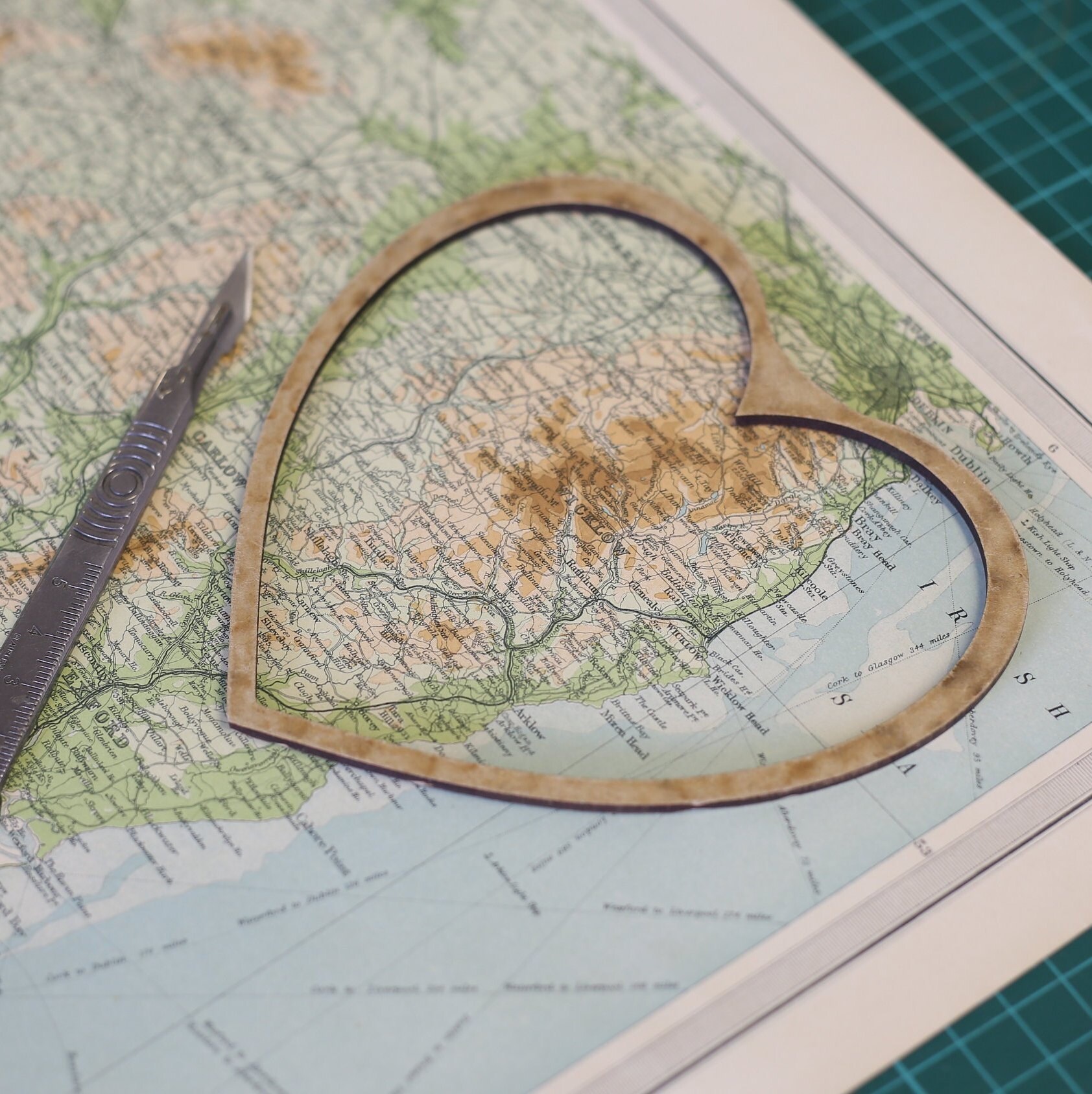 Custom Map Engagement Ornament Gift Hanging Heart Ornament - Etsy