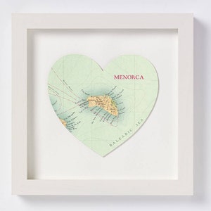 Menorca Spain Framed Map, Map Wall Decor, Gallery Wall Art, Framed Map ...