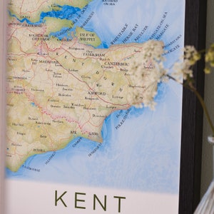 Kent Map Poster, Kent Wall Art, Poster Print, Gallery Wall Art ...