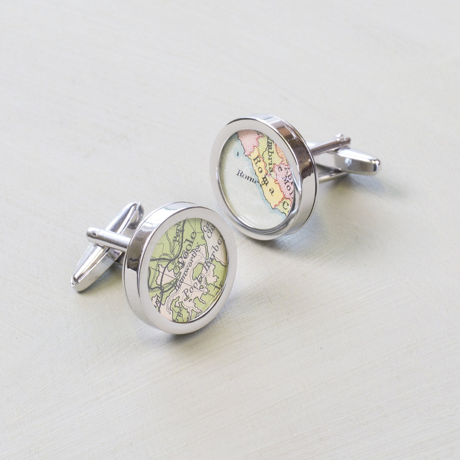 Gift for Him, Map Cufflinks, Custom Map Gift, Groomsmen Gift ...