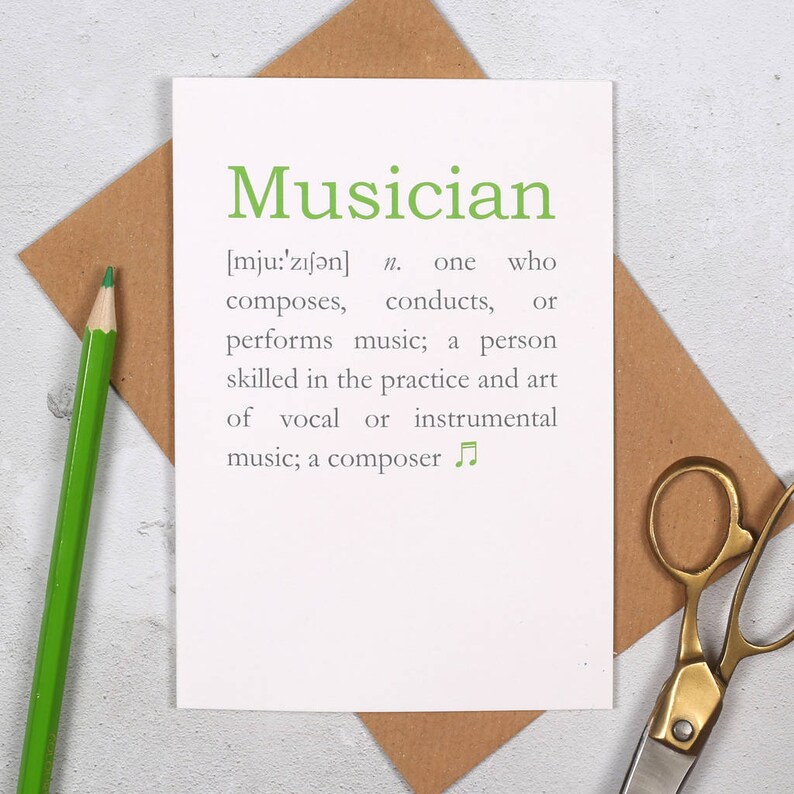 Musician Graduation or Birthday Greetings Card - Birthday Card for a ...