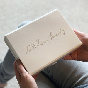 Personalised Gift Box, Luxury Personalized White Box, Engraved All ...