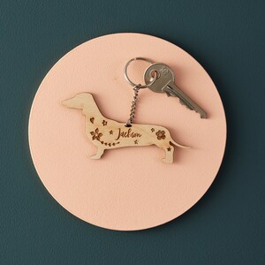 Personalised Dog Keyring - Dog Breed Keyring - Personalized Pet Keyring ...