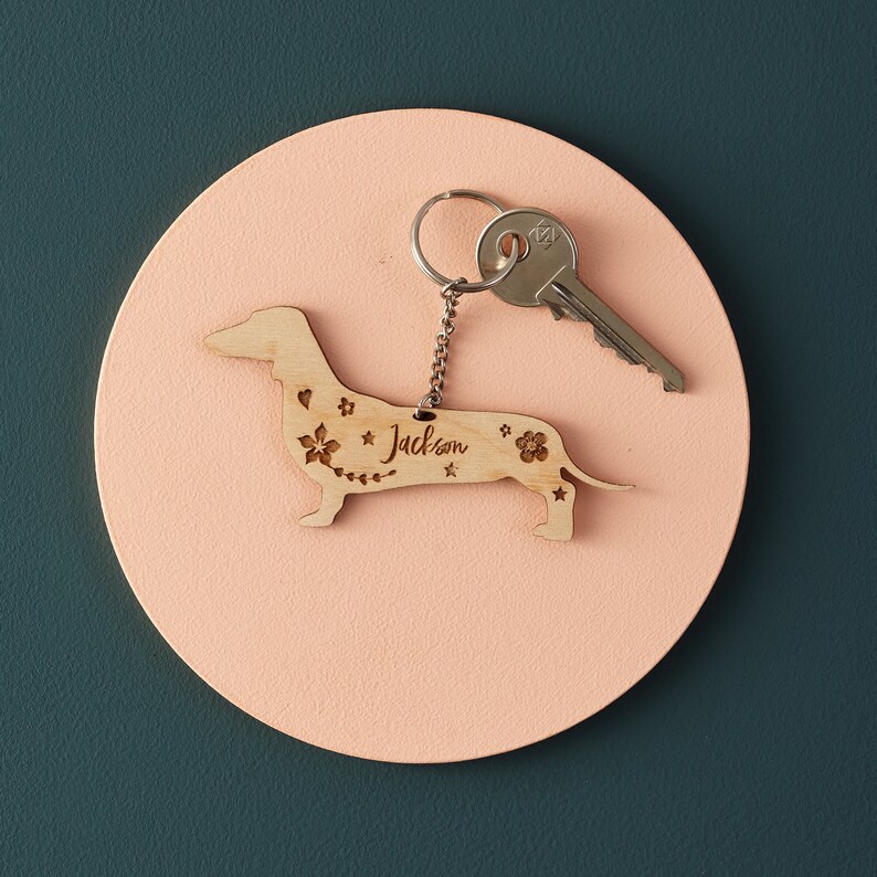 Personalised Dog Keyring - Dog Breed Keyring - Personalized Pet Keyring ...