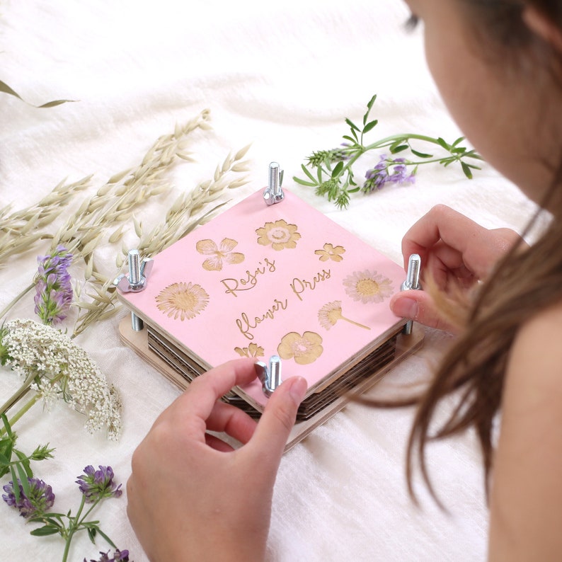 Wooden Flower Press - Kids Flower Press - Flower Girl Gift ...