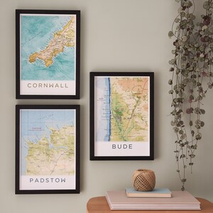 Cornwall Map Poster, Cornwall Map Print, Cornish Map, Cornwall Wall Art ...