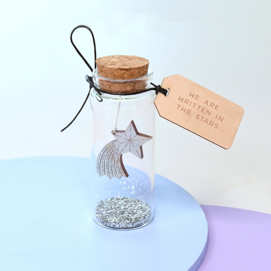 Valentine's Day Gift for Him, Shooting Star Message Bottle, Valentine's ...