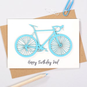 Cyclists Bicycle Birthday Luxury Greetings Card - Unique Bike Birthday ...