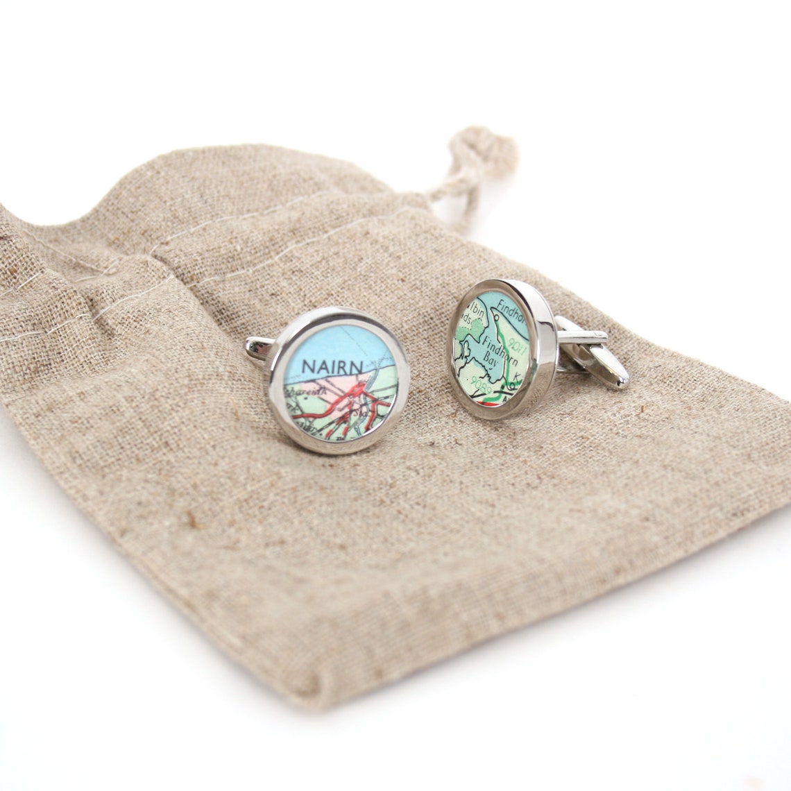 Gift for Him, Map Cufflinks, Custom Map Gift, Groomsmen Gift ...