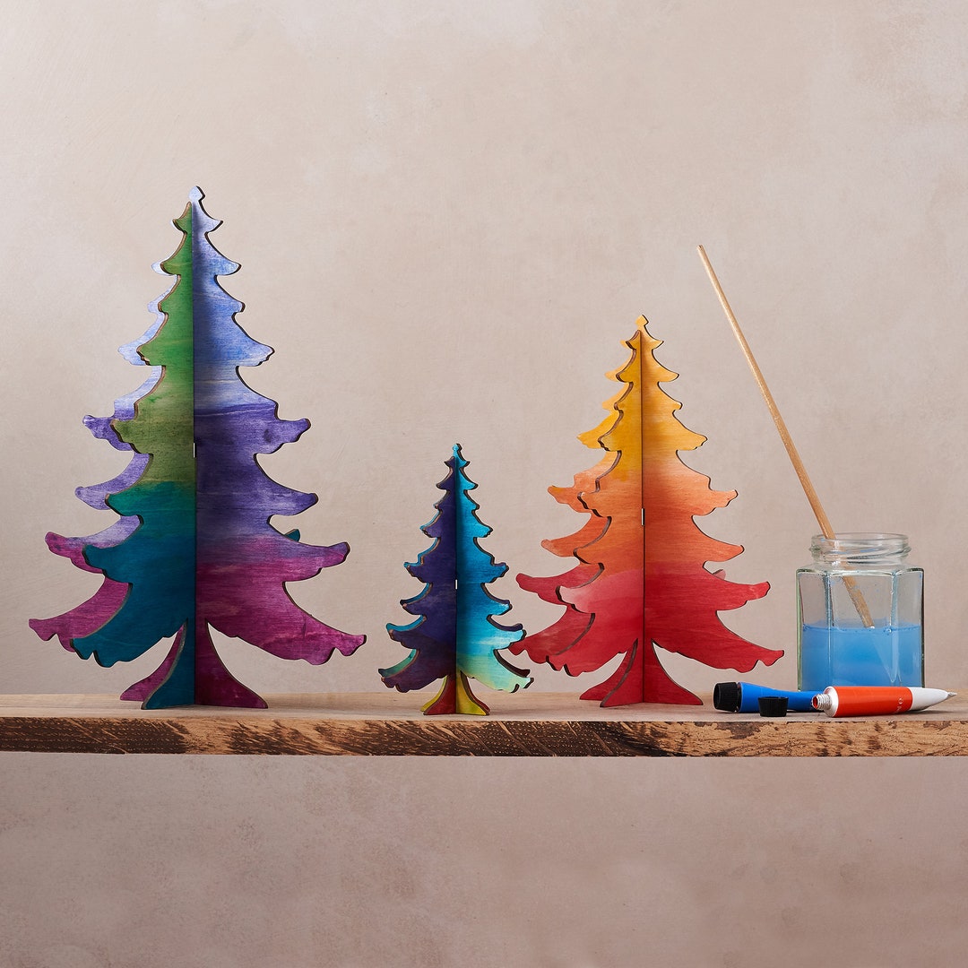 Craft DIY Christmas Trees - Festive Table Decorations - Kids Crafts ...