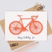 Bicycle, Cyclists Retirement Card - Unique, Luxury Bike Greeting Card ...