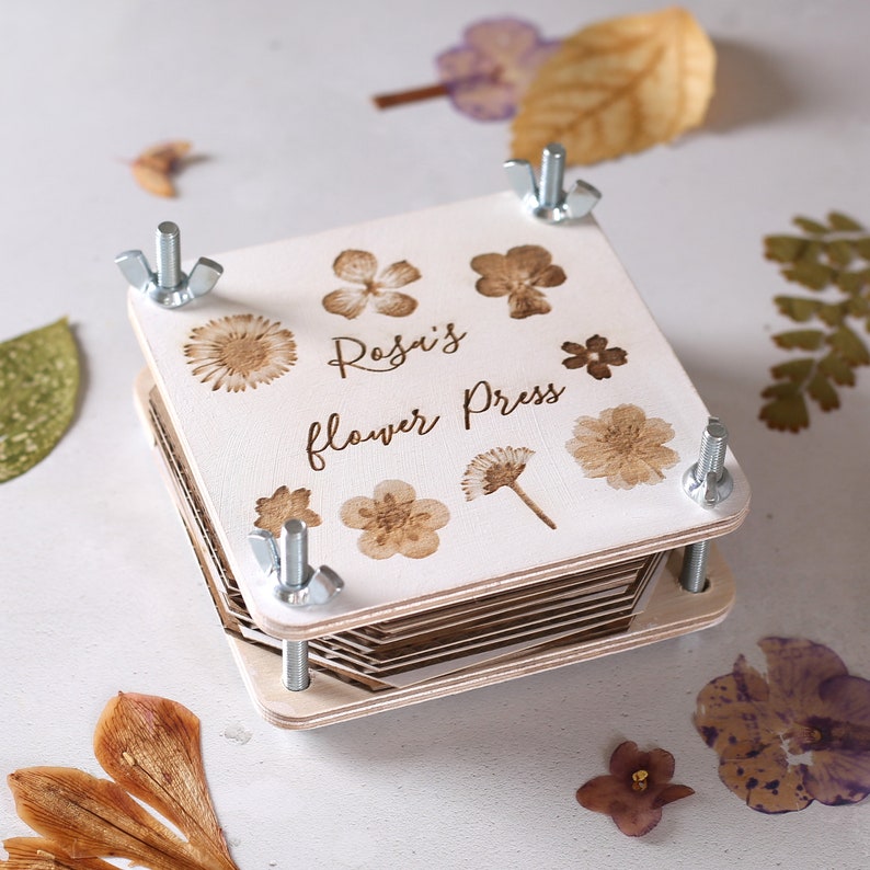 Wooden Flower Press - Kids Flower Press - Flower Girl Gift ...