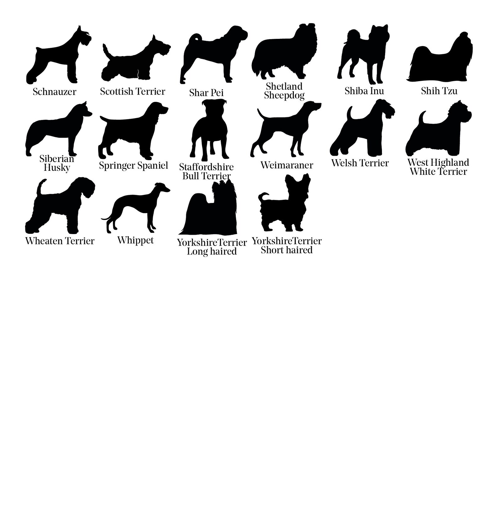 Custom Shape Pet Dog Keepsake Card - Personalised Card From the Dog ...