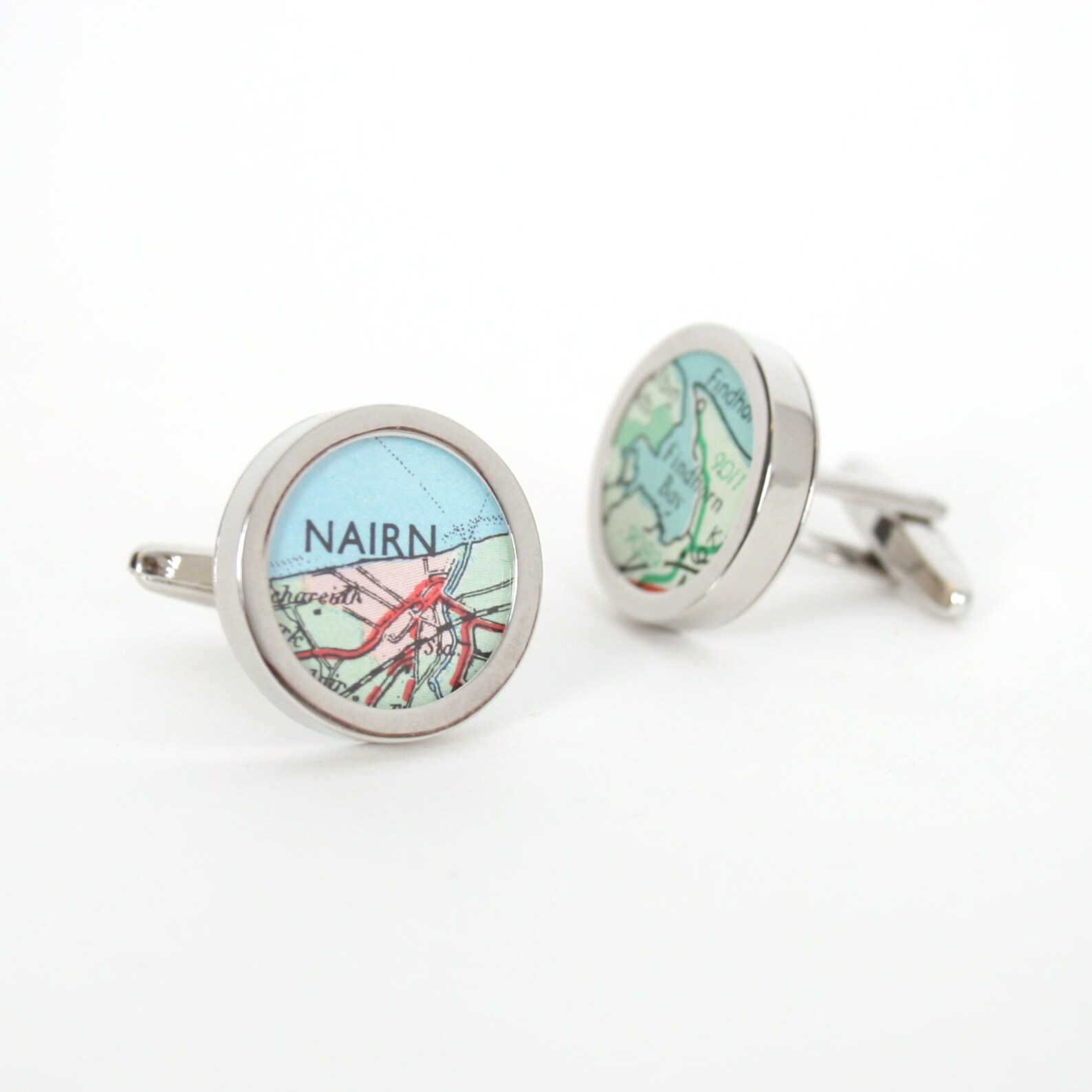 Gift For Him Map Cufflinks Custom Map Gift Groomsmen Gift | Etsy