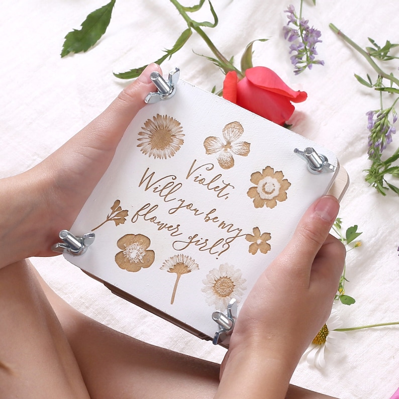 Wooden Flower Press - Kids Flower Press - Flower Girl Gift ...