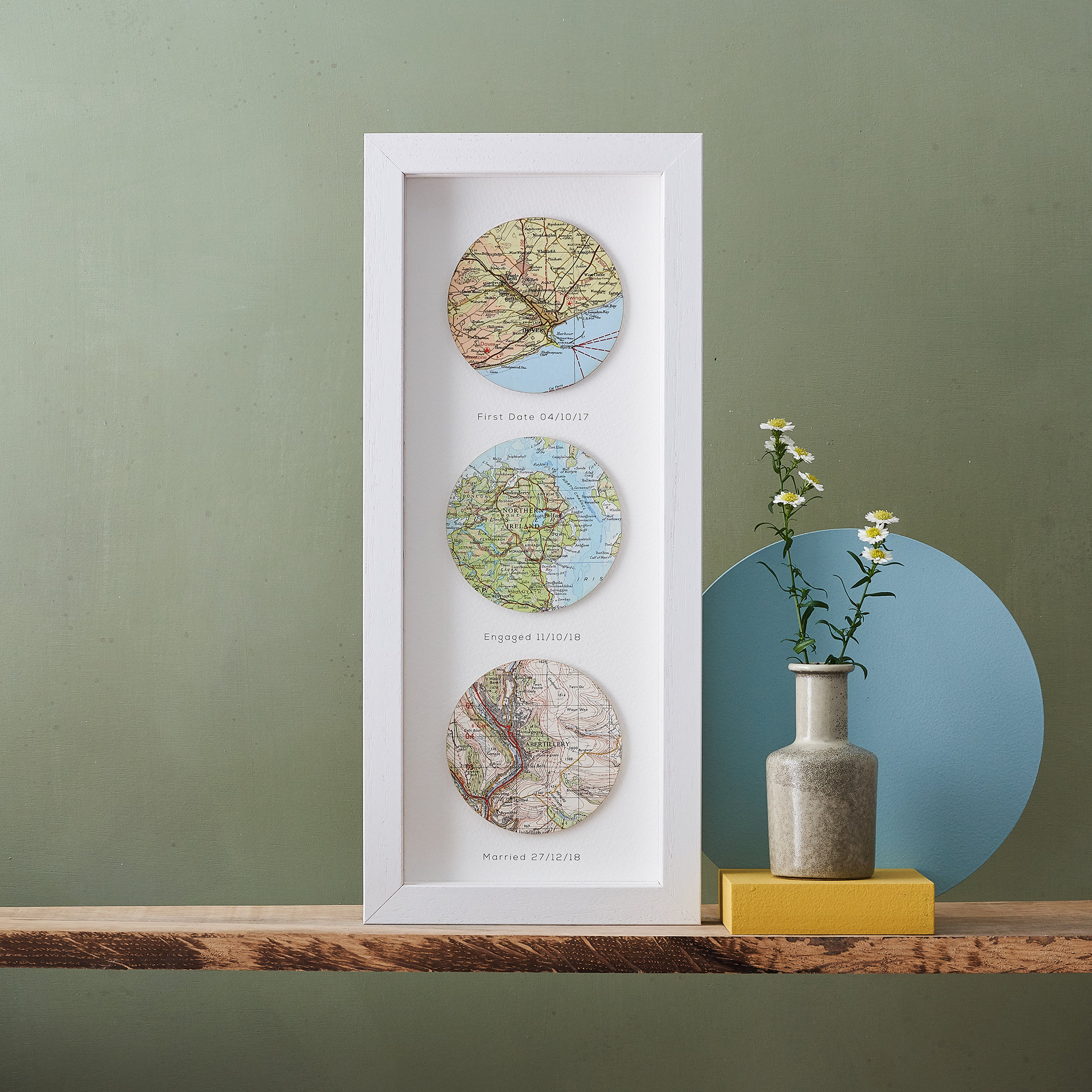 Custom Map Wedding Anniversary Gift Map Wall Art Home Decor | Etsy