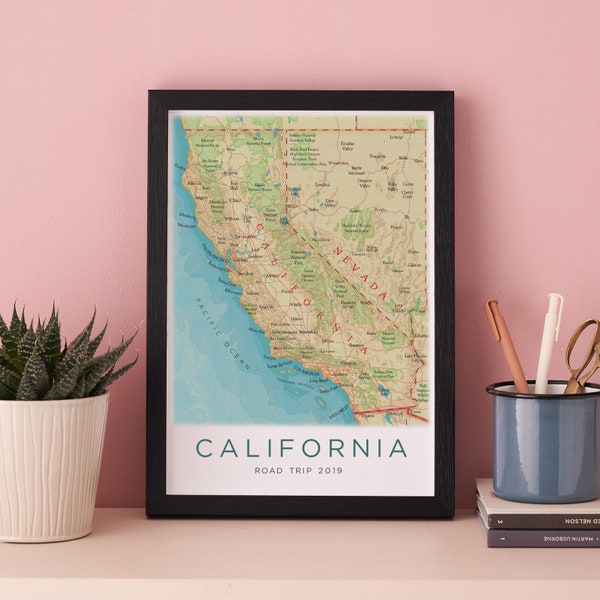 California Map - Etsy